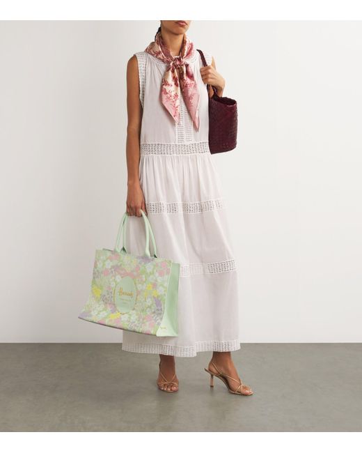 Harrods Spring Tote Bag in Yellow | Lyst