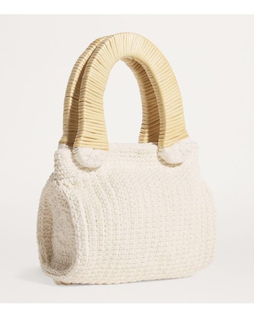 PATBO Fringe-Detail Mari Top-Handle Bag in White | Lyst
