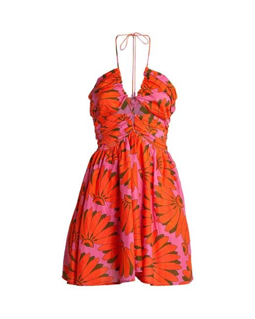 FARM Rio Copacabana Mini Dress in Red | Lyst UK