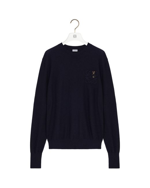 Loewe X Louis Wain Wool-Blend Anagram Cat Sweater in Blue for Men | Lyst UK