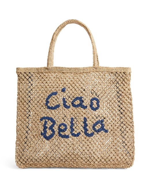 The Jacksons Large Ciao Bella Tote Bag In Metallic Lyst