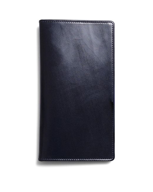 Swaine Leather Bifold Tall Jacket Wallet in Blue for Men | Lyst UK
