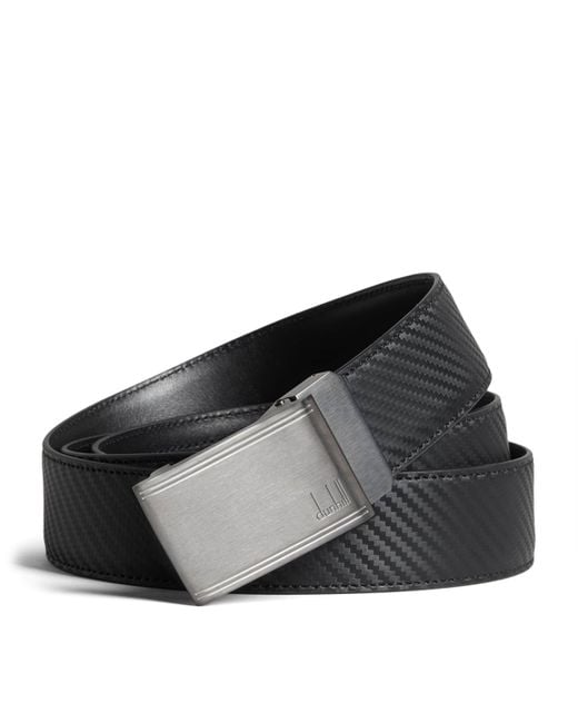 dunhill Leather Automatic Racing Buckle Chassis Belt in Black for Men ...