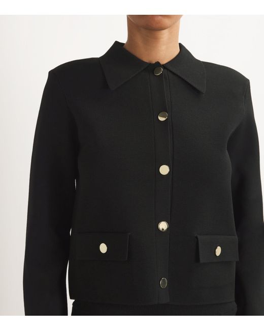 Veronica Beard Stretch-Knit Katia Jacket in Black | Lyst