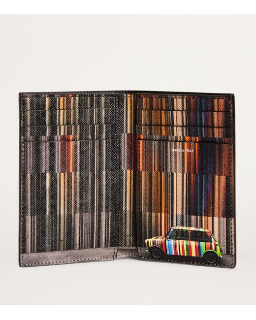 Paul Smith Leather Mini Blur Vertical Wallet in Black for Men | Lyst