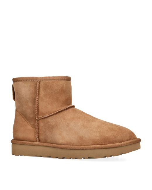UGG Suede Classic Mini Regenerate Boots in Brown | Lyst