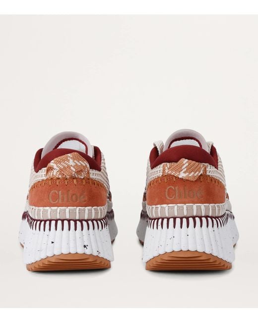 Chloé Nama Runner Sneakers in Pink | Lyst