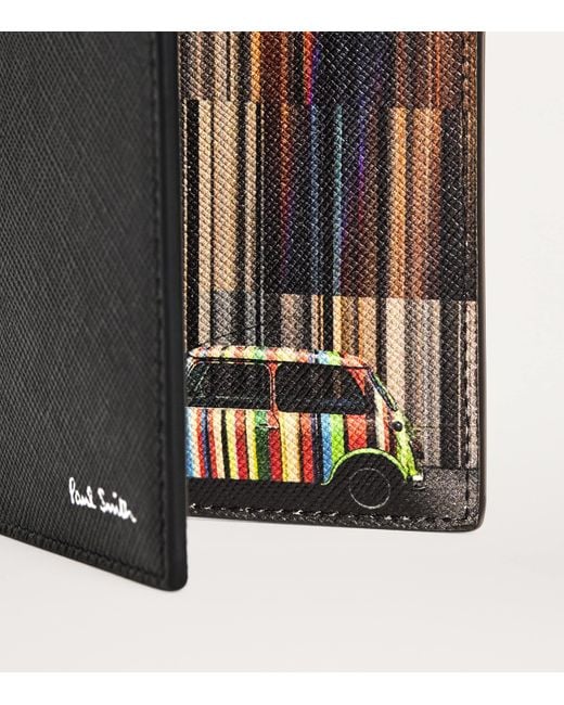 Paul Smith Leather Mini Blur Vertical Wallet in Black for Men | Lyst