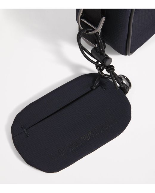 Emporio Armani Logo Tech Cross-Body Bag in Black for Men | Lyst