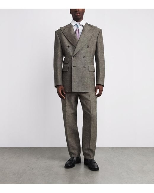 Vivienne Westwood Wool Corset-Detail Trousers in Grey for Men | Lyst UK