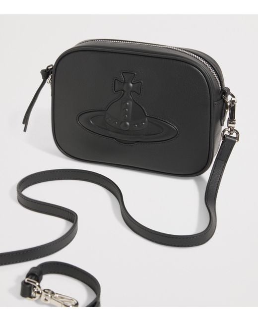 Vivienne Westwood Leather Anna Cross-Body Bag in Black for Men | Lyst
