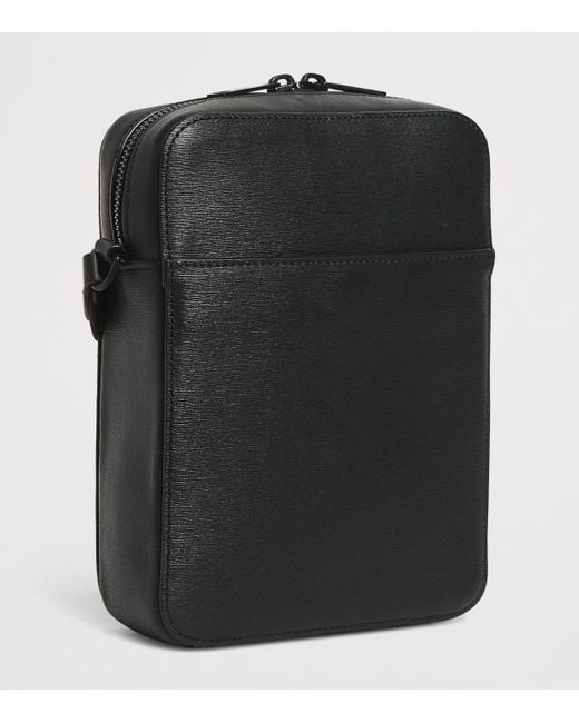 Paul Smith Leather Flight Cross-Body Bag in Black for Men | Lyst