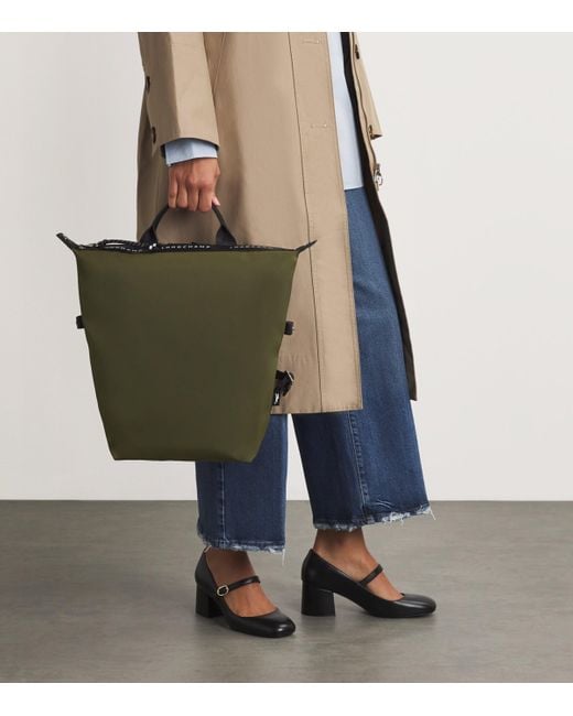 Longchamp Large Le Pliage Energy Backpack in Green | Lyst UK