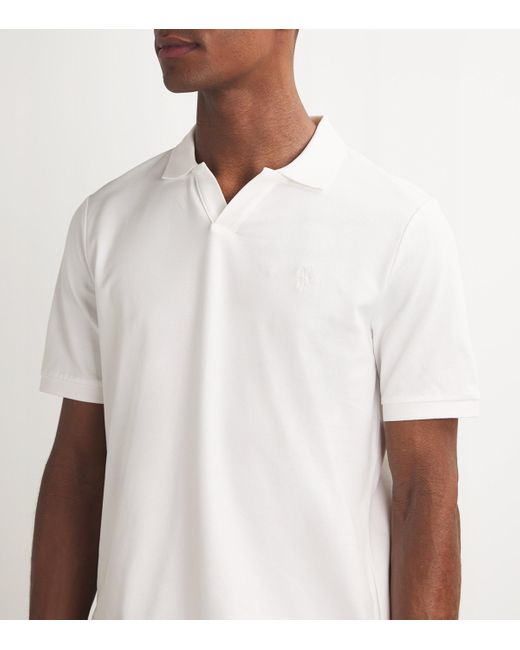 Polo Ralph Lauren Open-Collar Polo Shirt in White for Men | Lyst
