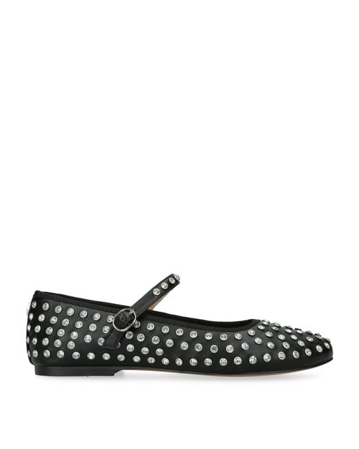 Steve Madden Embellished Vinetta-r Ballet Pumps in Black | Lyst
