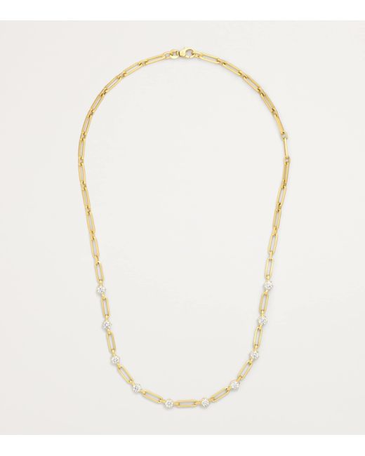 Jade Trau And Diamond Phoebe Chain Necklace in Metallic | Lyst