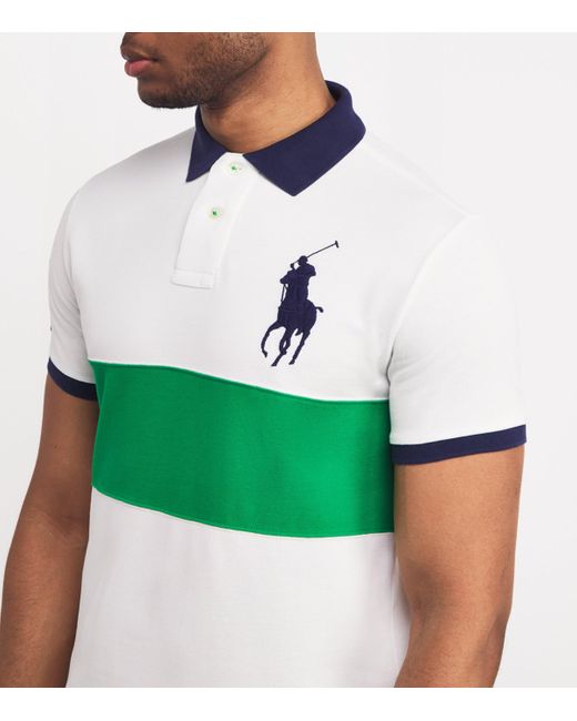 Polo Ralph Lauren Mesh Big Pony Polo Shirt in Green for Men | Lyst UK