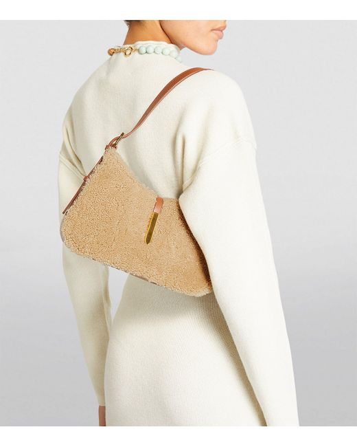 DeMellier Shearling Tokyo Shoulder Bag in Metallic | Lyst