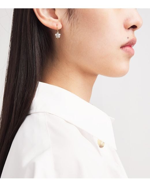 Jennifer Meyer Large And Diamond Edith Earrings in Metallic | Lyst UK