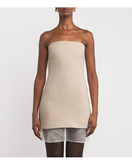 Esse Studios Issia Mini Dress in Natural | Lyst