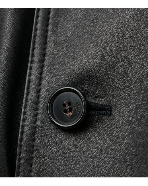 Loewe Leather Balloon Jacket in Black | Lyst