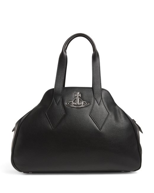 Vivienne Westwood Large Yasmine Top-Handle Bag in Black | Lyst