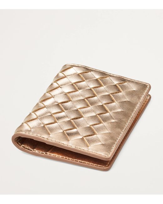 Aspinal of London Leather Double Fold Card Holder in Natural | Lyst
