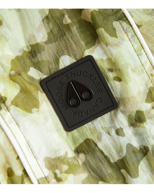 Moose Knuckles Camouflage Bomber Jacket in Green for Men | Lyst