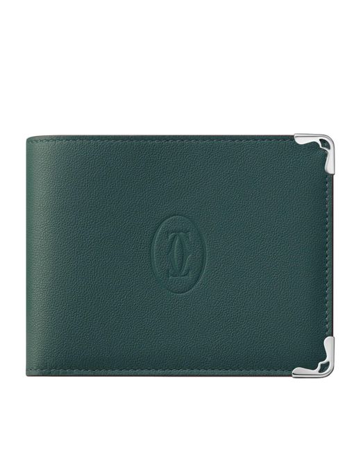 Cartier Calfskin Must De Wallet in Green for Men | Lyst UK