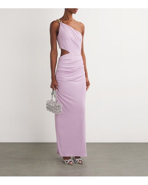 Cult Gaia Cut-Out-Detail Cobie Gown in Purple | Lyst