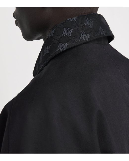 Amiri Cotton-Virgin Wool Monogram Work Jacket in Black for Men | Lyst
