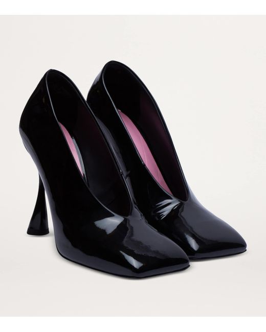 Balmain Patent Leather Eden Pumps 95 in Black | Lyst
