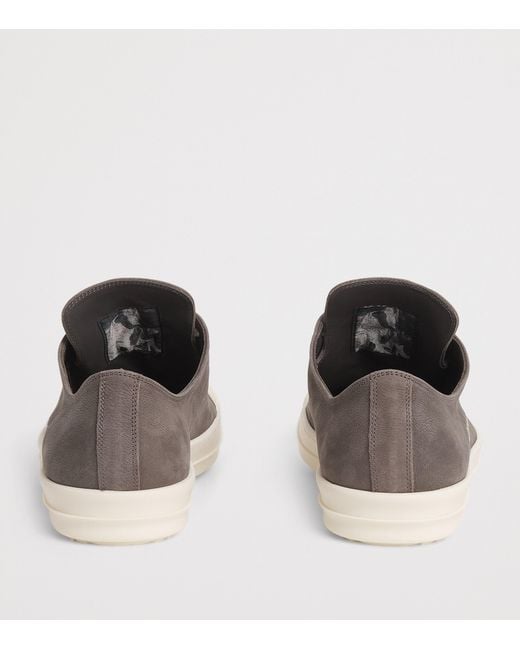 Rick Owens Suede Jumbo-Lace Sneakers in Brown for Men | Lyst UK