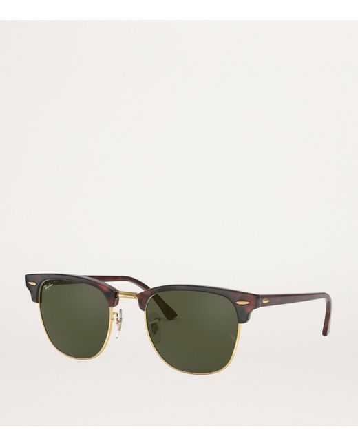 Ray-Ban Clubmaster Sunglasses in Green for Men | Lyst UK
