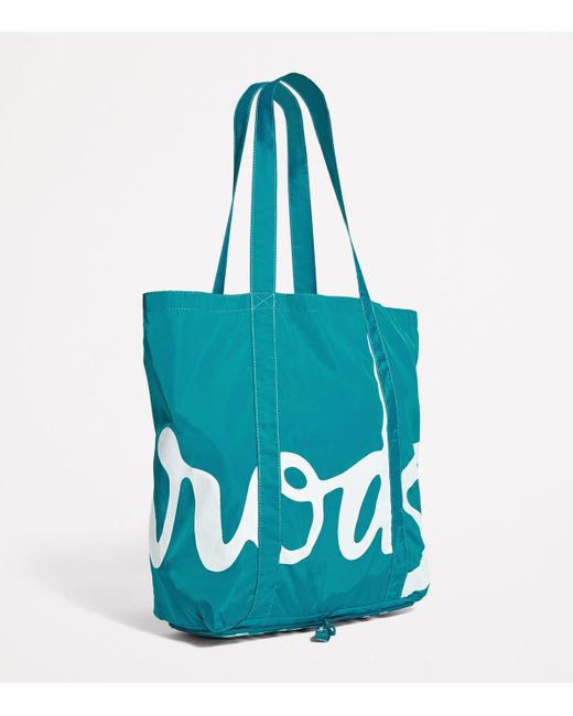 Harrods Logo Pocket Shopper Bag in Blue | Lyst UK