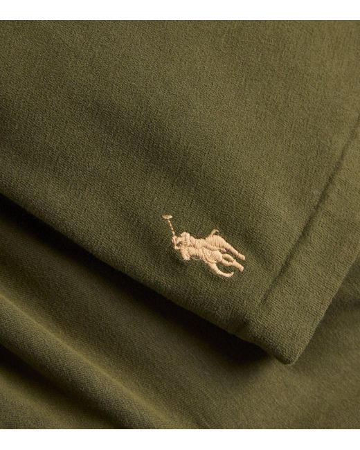 Polo Ralph Lauren Suede Long-Sleeve Polo Shirt in Green for Men | Lyst