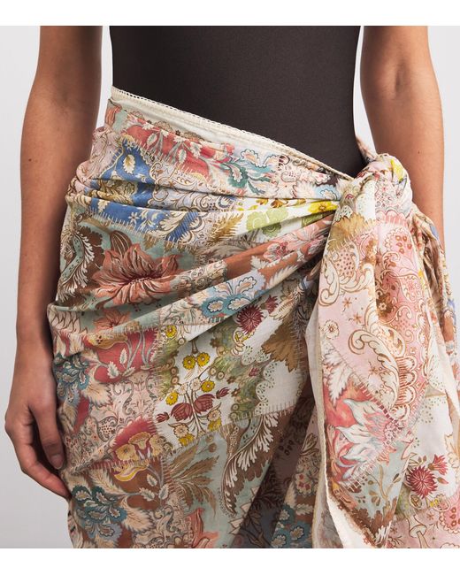 Zimmermann Cotton Patchwork Pareo | Lyst UK