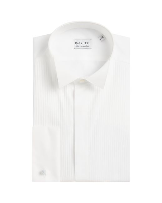 Pal Zileri Cotton Hidden-Button Shirt in White for Men | Lyst UK