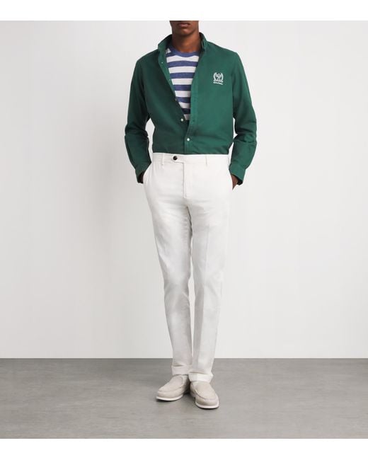 Polo Ralph Lauren X Wimbledon Logo Shirt in Green for Men | Lyst