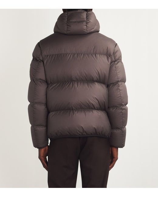 Moncler Down Water-Resistant Masac Puffer Jacket in Brown for Men | Lyst
