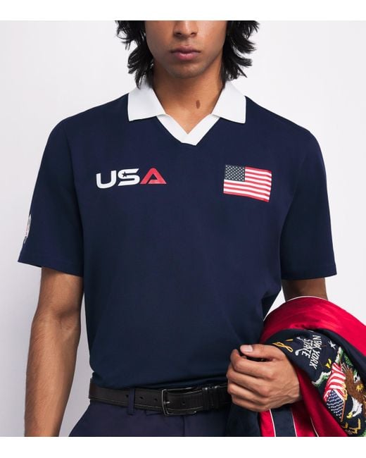 Ralph Lauren X Ryder Cup Polo Shirt in Blue for Men | Lyst UK