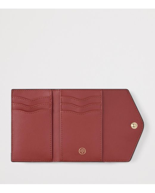 Mulberry Leather Folded Wallet in Red | Lyst UK