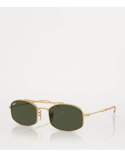 Ray-Ban Metal Rb3719 Sunglasses in Green | Lyst UK