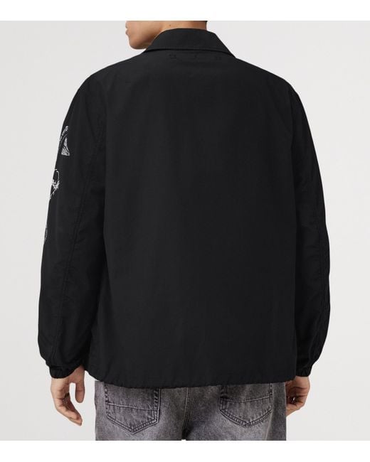 AllSaints Orbital Bomber Jacket in Black for Men | Lyst UK