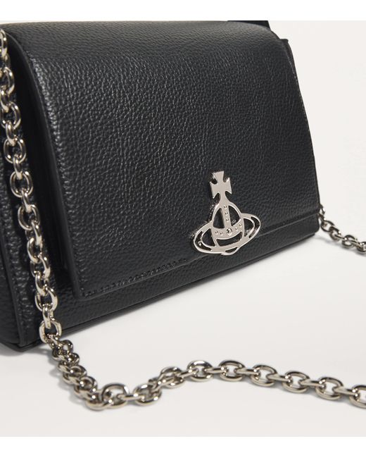 Vivienne Westwood Medium Leather Hazel Shoulder Bag in Black | Lyst
