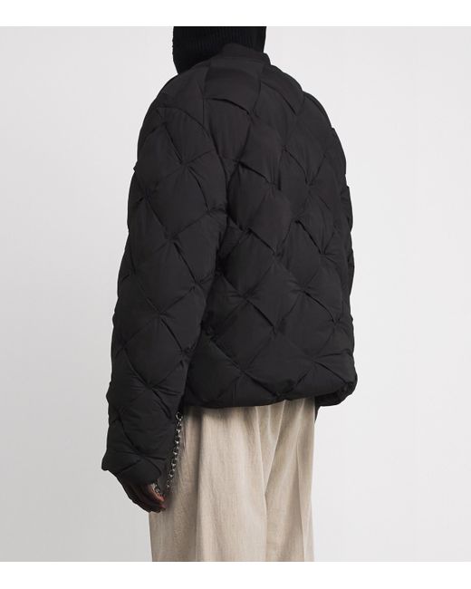 Represent Diamond Quilted Puffer Jacket in Black for Men | Lyst UK