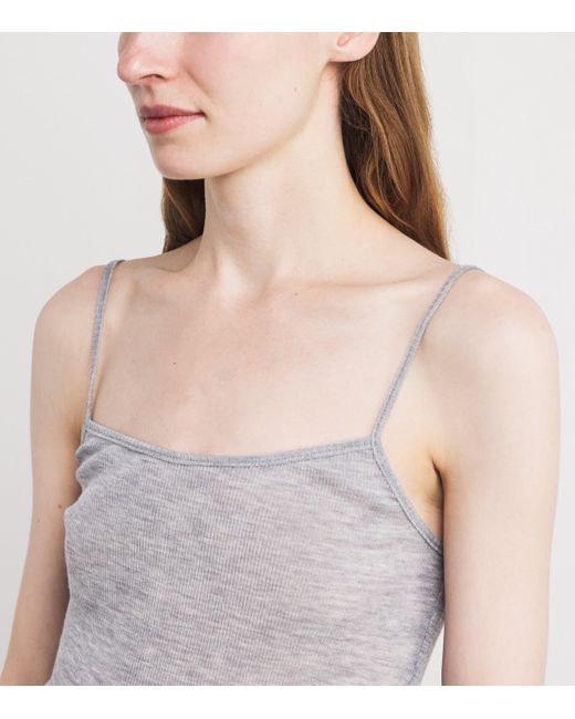 St. Agni Merino Wool Cami Top in Grey | Lyst UK