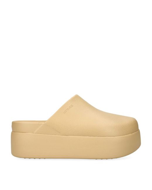 Crocs™ Platform Dylan Clogs in Natural | Lyst