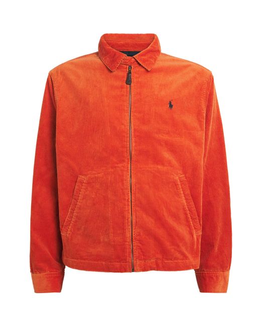Polo Ralph Lauren Cotton Corduroy Wynton Jacket in Red for Men | Lyst
