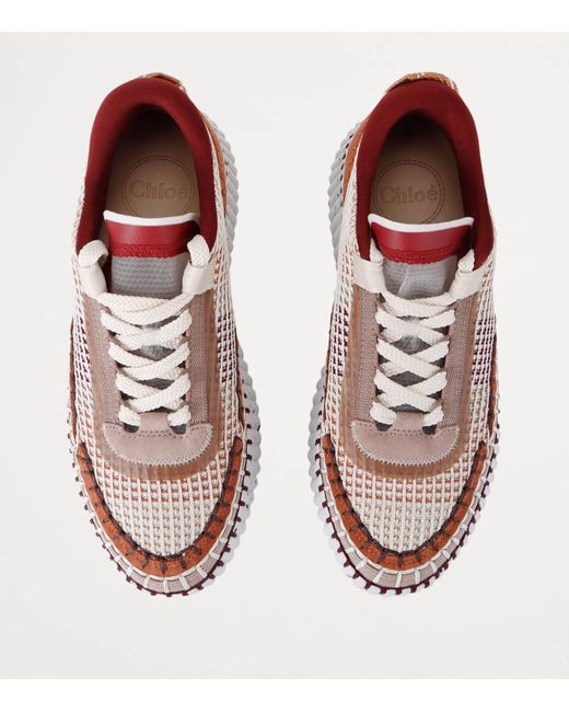 Chloé Nama Runner Sneakers in Pink | Lyst